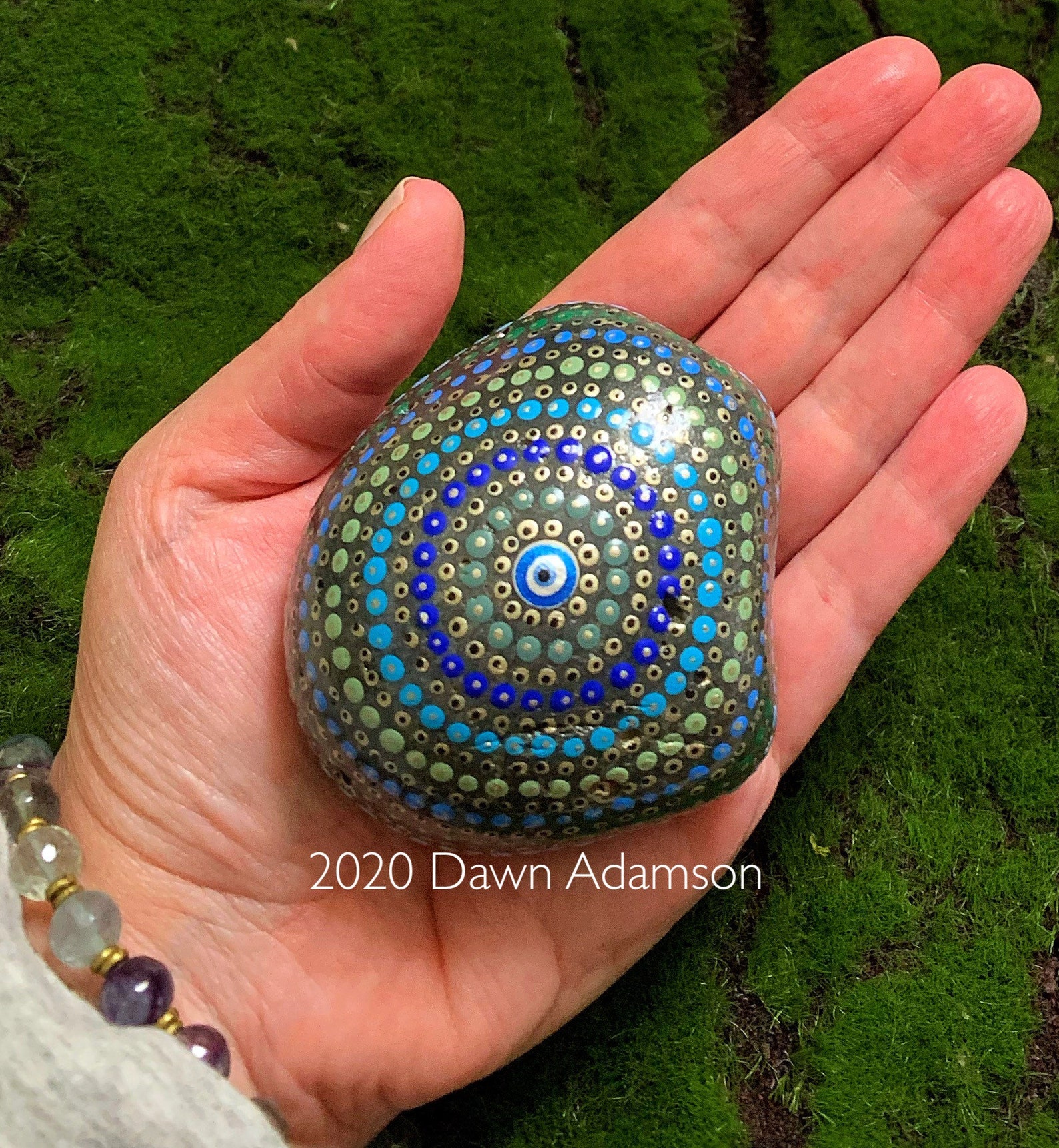 Hand Painted Meditation Rock - Etsy