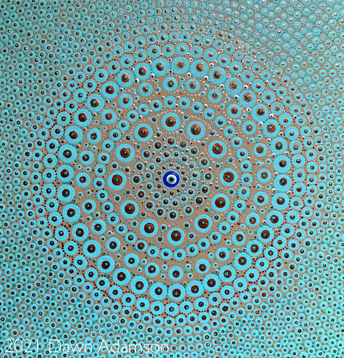 Hand Painted 8 X 8 Canvas Panel - Etsy