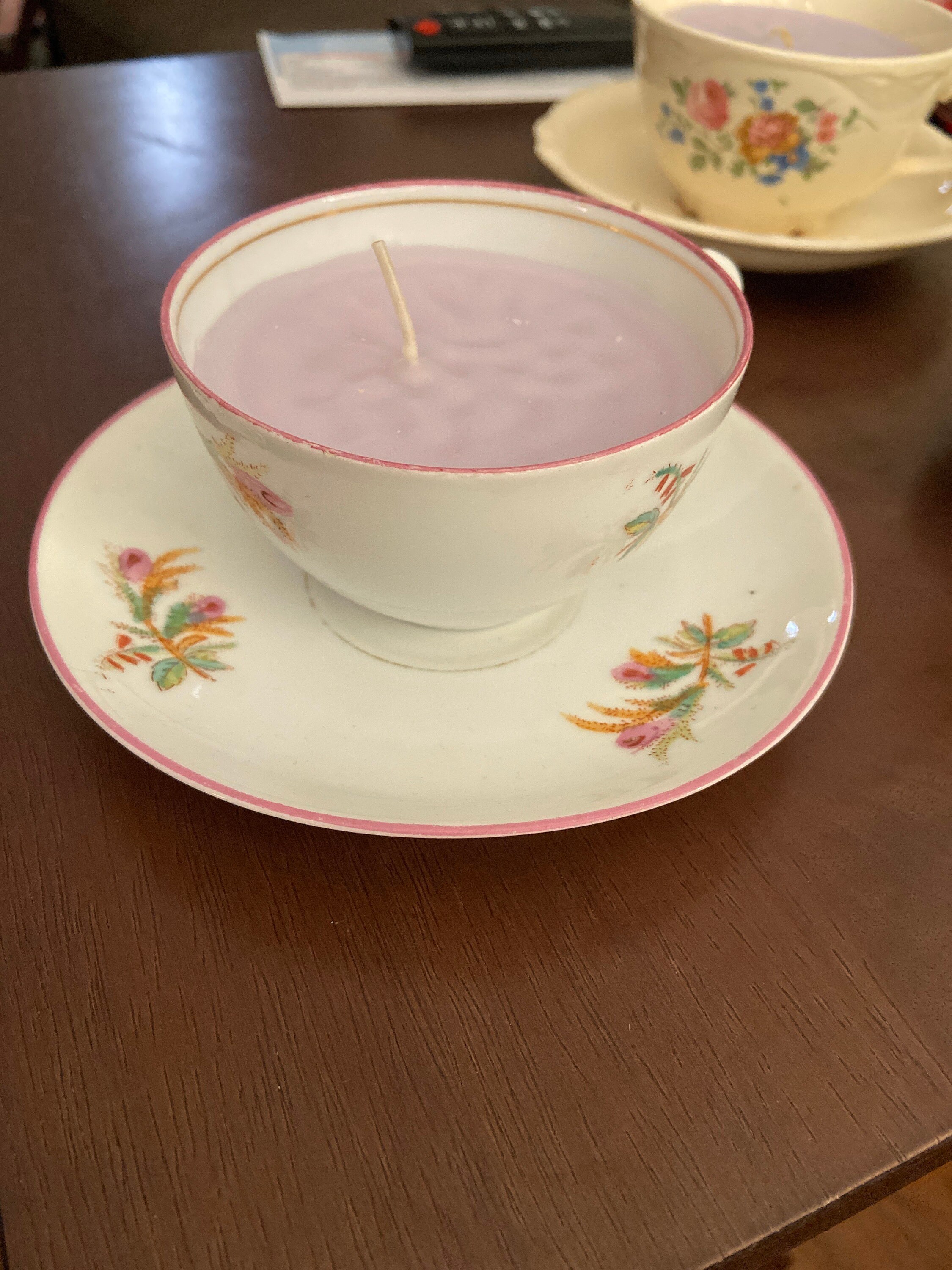 Vintage Tea Cup Candle - Etsy
