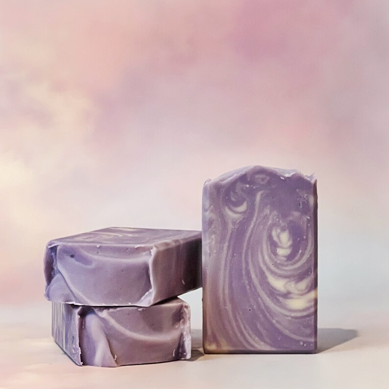 6 5 Oz Lavender Cold Process Soap Bar Lavender Bar Soap Cold Etsy