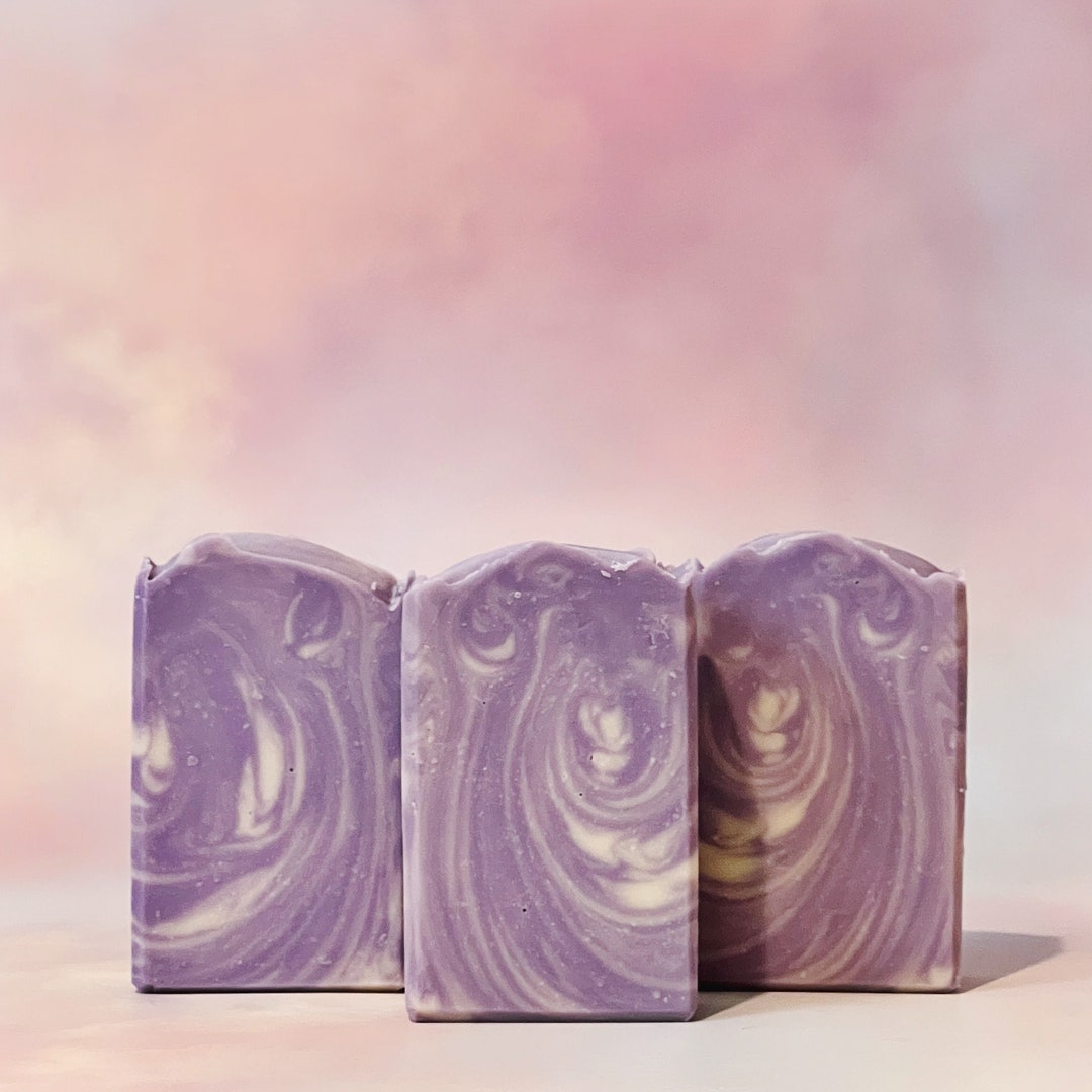 6 5 Oz Lavender Cold Process Soap Bar Lavender Bar Soap Cold Process