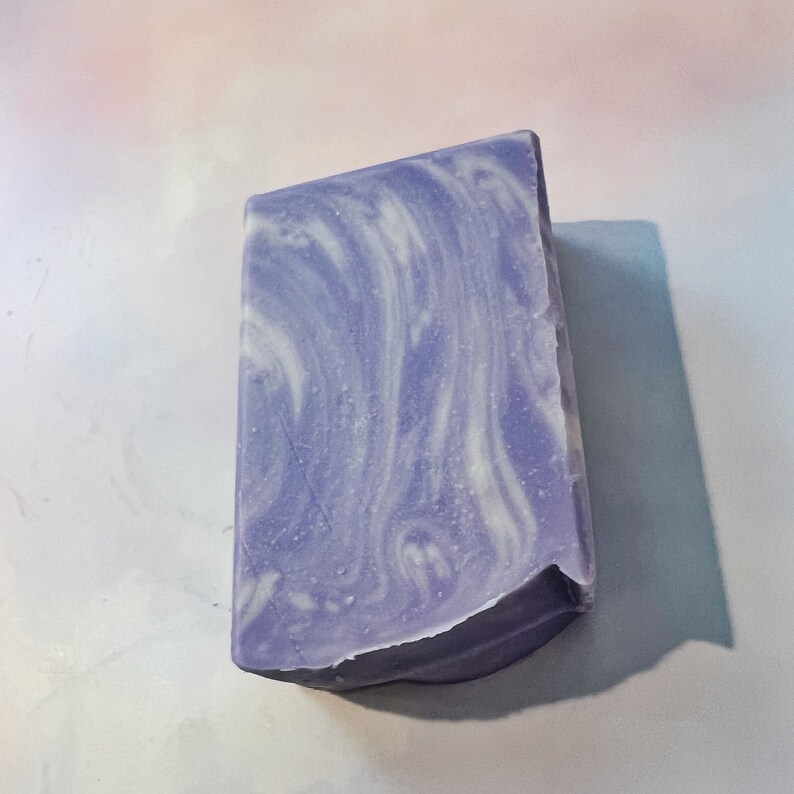 6 5 Oz Lavender Cold Process Soap Bar Lavender Bar Soap Cold Etsy