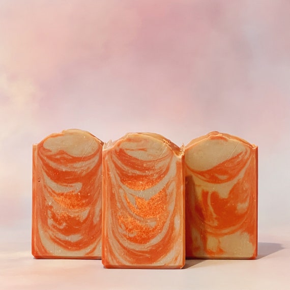 6.5 Oz Mango Coconut Cold Process Soap-artisan Soap - Etsy