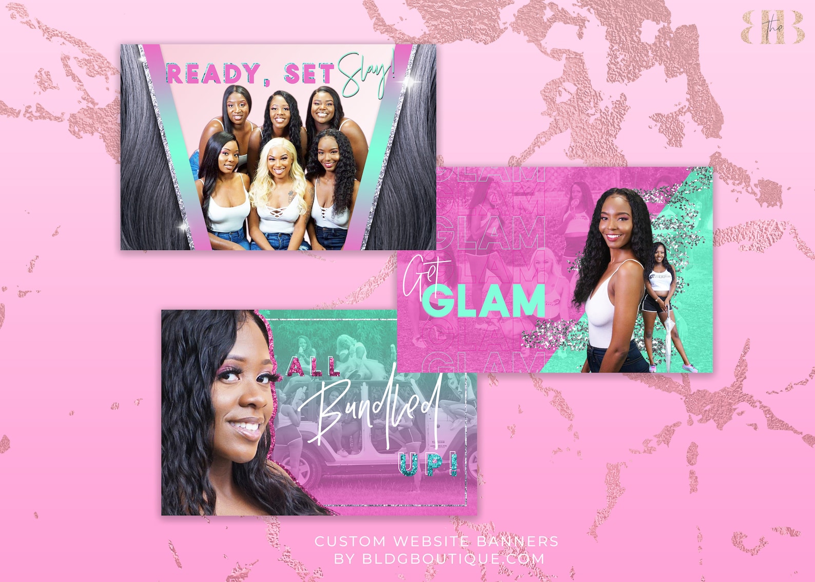 Custom Website Banners for Hair Business, Wix Animated, Fashion ...