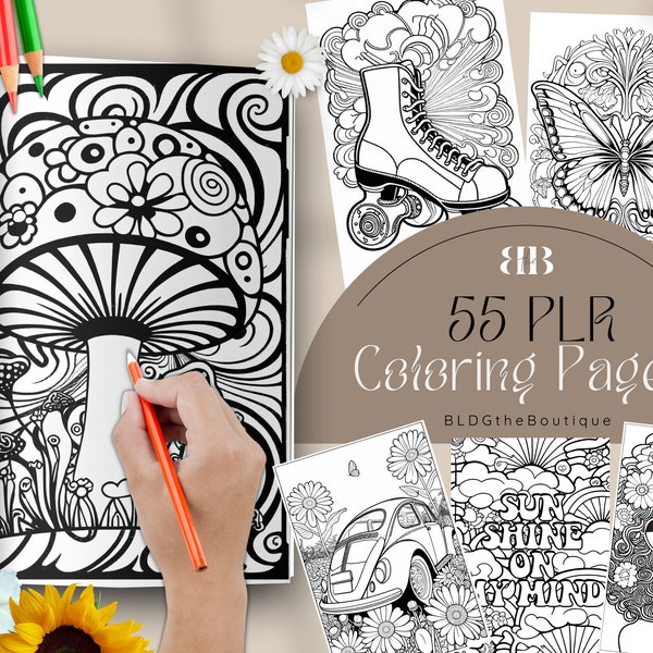 Plr Coloring Books - Etsy