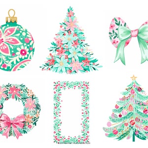 Preppy Christmas PNG, Preppy Holiday Watercolor Clip Art, Nutcracker ...