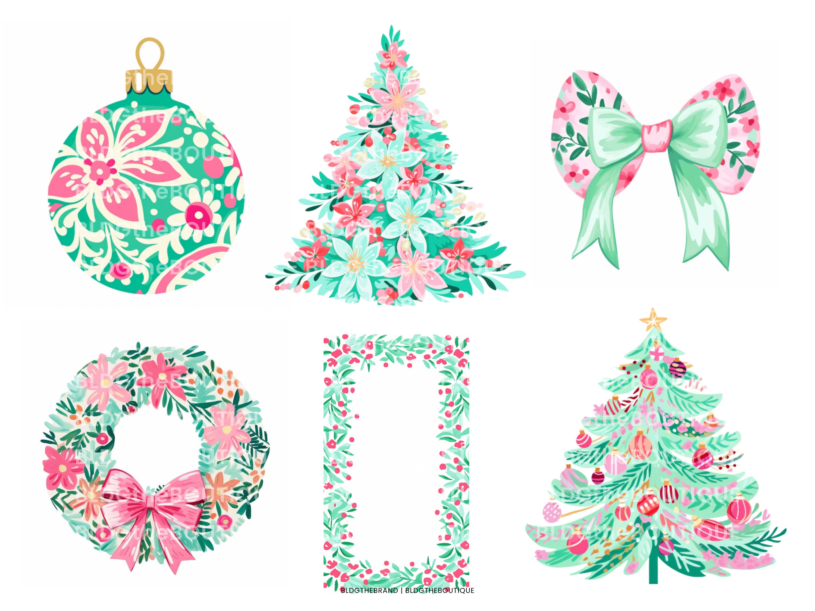 Preppy Christmas PNG, Preppy Holiday Watercolor Clip Art, Nutcracker ...