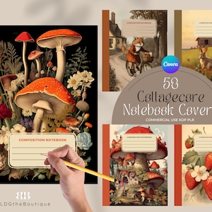 Editable Composition Notebook Cover Canva Template Mega Bundle, Journal ...