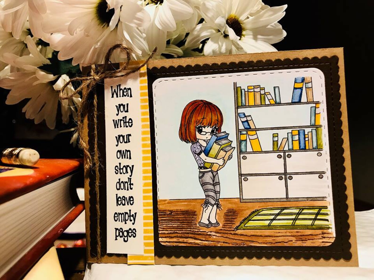 Bookworm Digital Stamp - Etsy