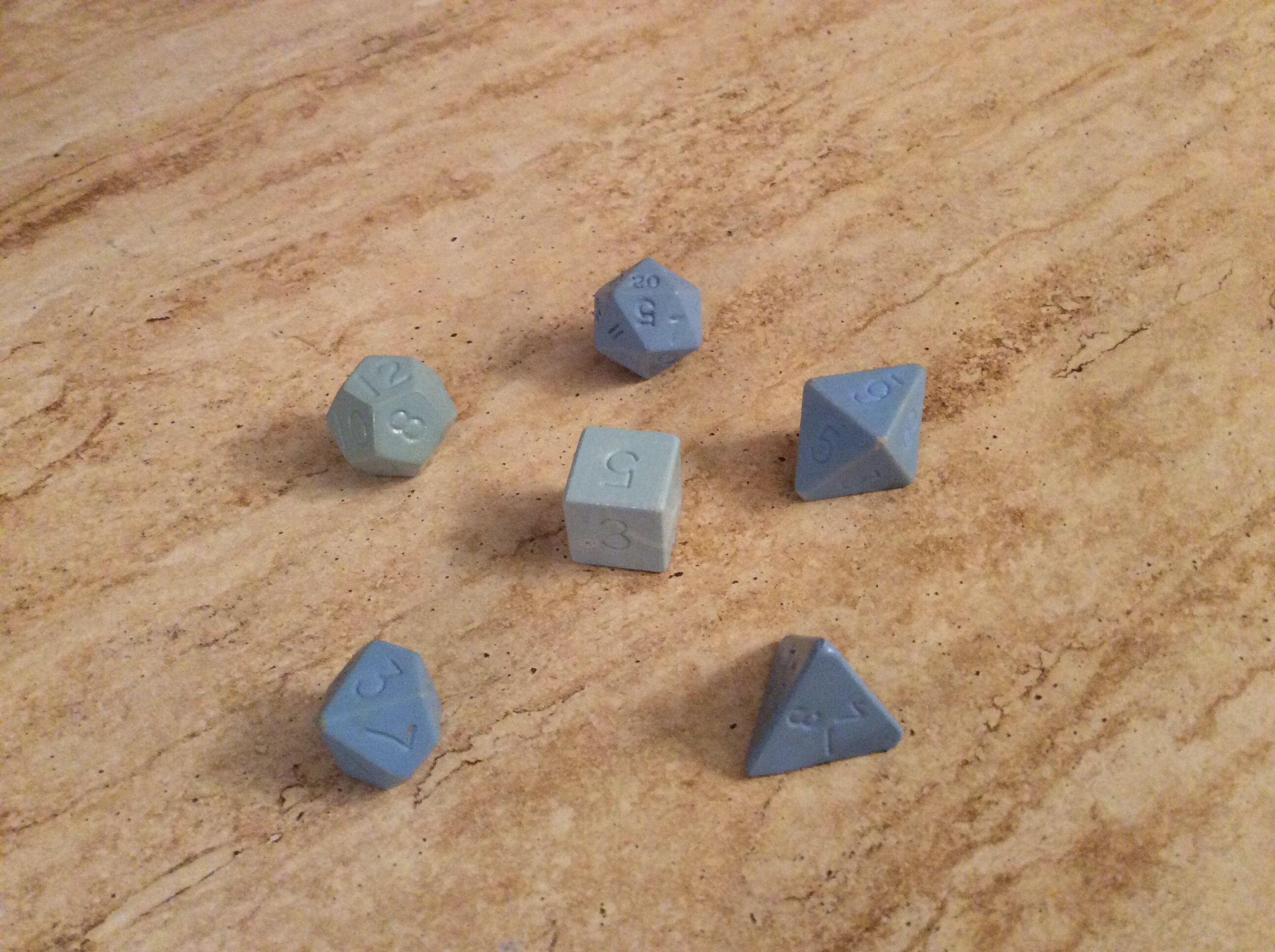 Vintage Basic D&D Light Blue Dice Set TSR Dungeons and Dragons | Etsy