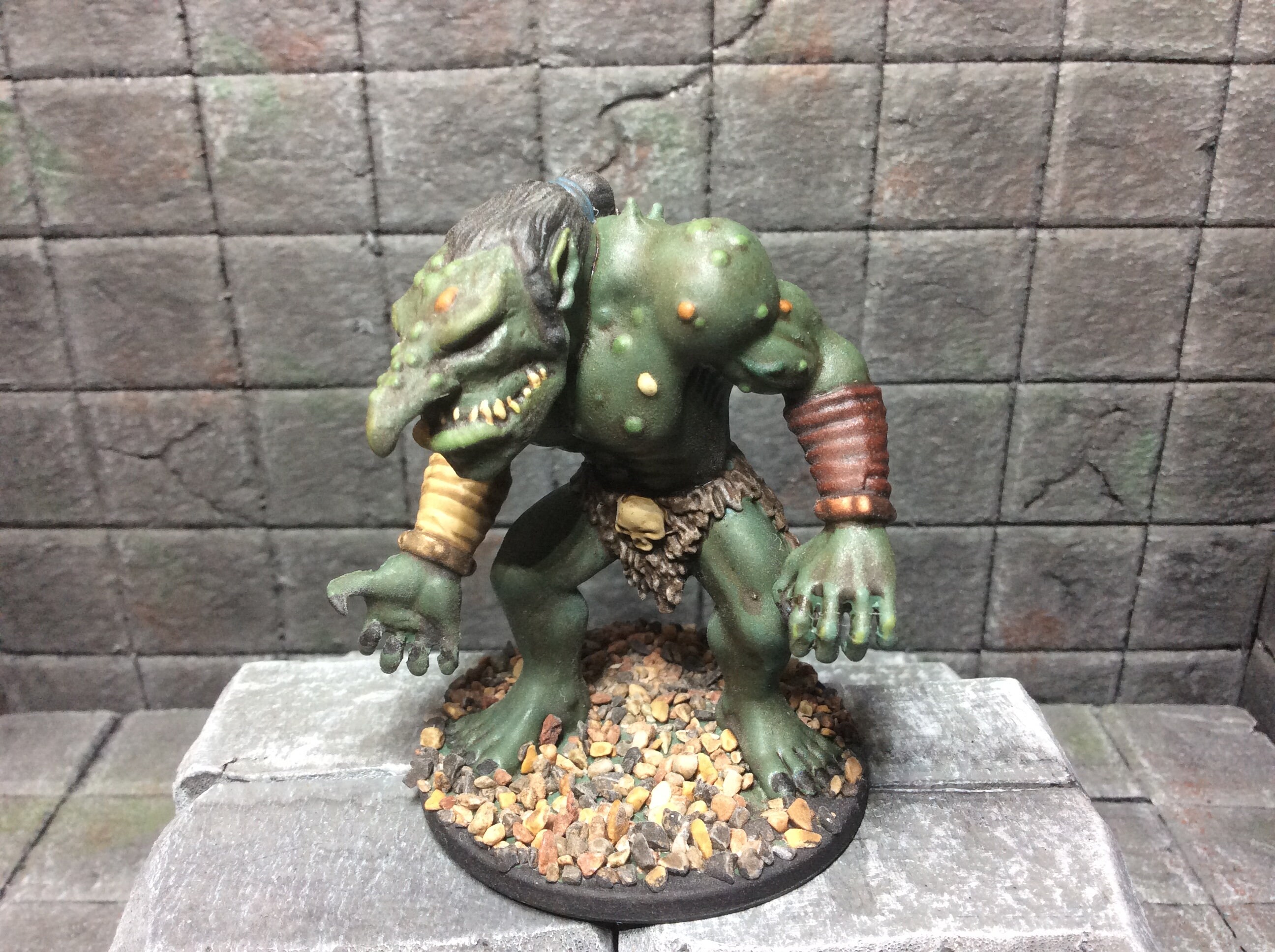 Hand Painted Feral Troll 1 Dungeons & Dragons Miniatures | Etsy