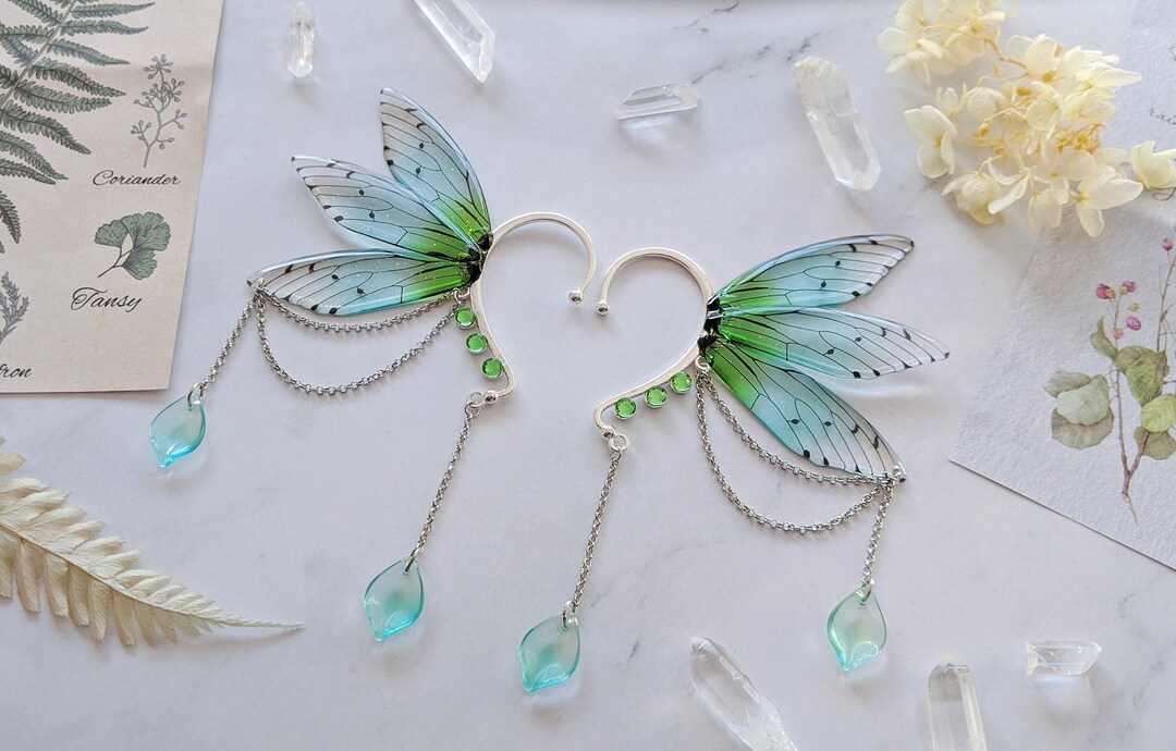 NEW VERSION: Magical Fairy Wing Ear Cuffs Butterfly Earrings - Etsy