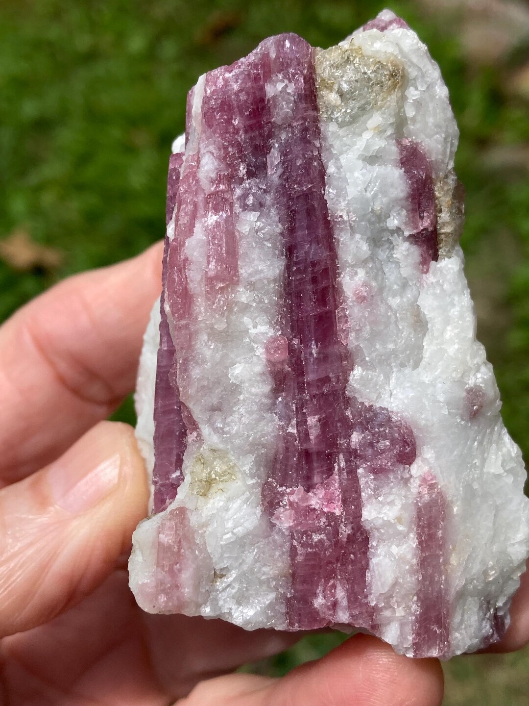Raw Pink Tourmaline Crystal / Rubellite in Matrix Crystal Rub01 - Etsy