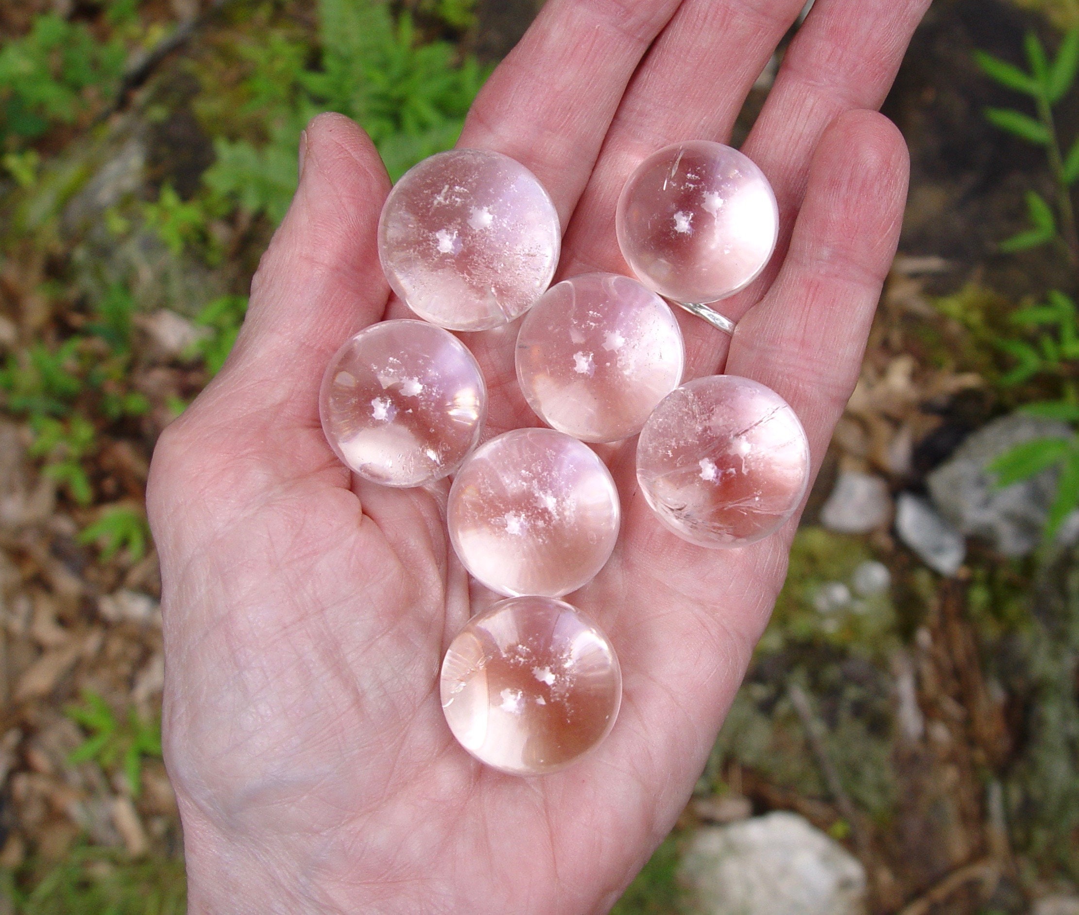 Mini Clear Quartz Crystal Ball With Stand: Seer Stone (1 Inch) - Etsy
