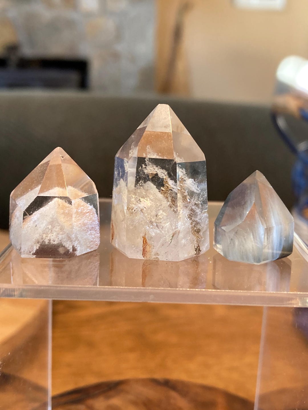 Set of 3 Mini Quartz Altar Crystals - Etsy