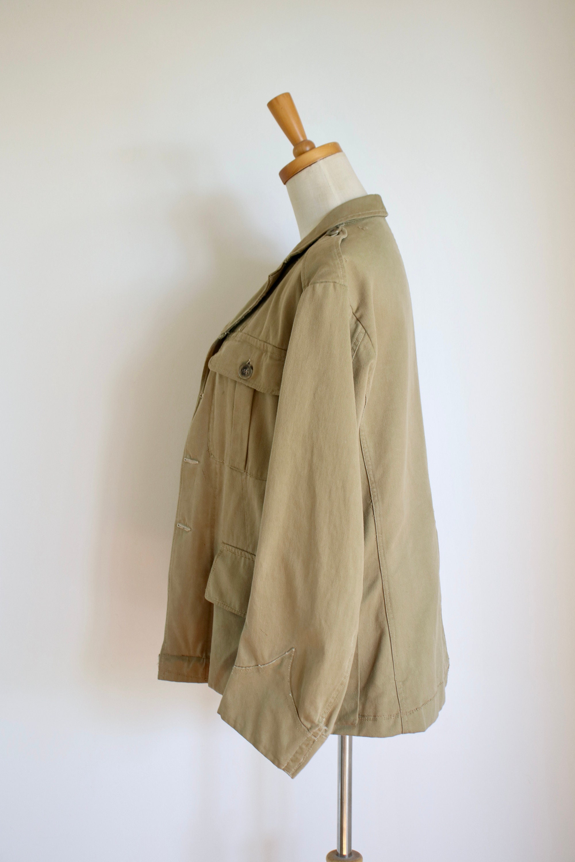 Vintage Australian Military Jacket. Army Coat, Beige Military Jacket ...