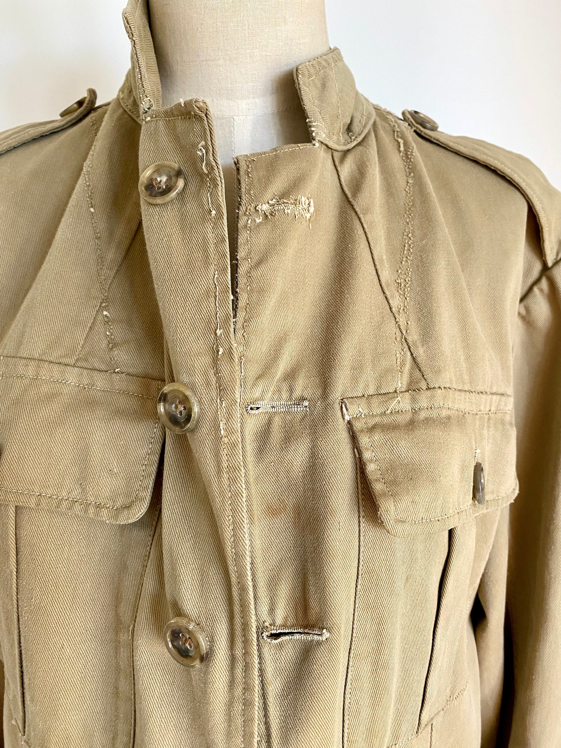 Vintage Australian Military Jacket. Army Coat, Beige Military Jacket ...