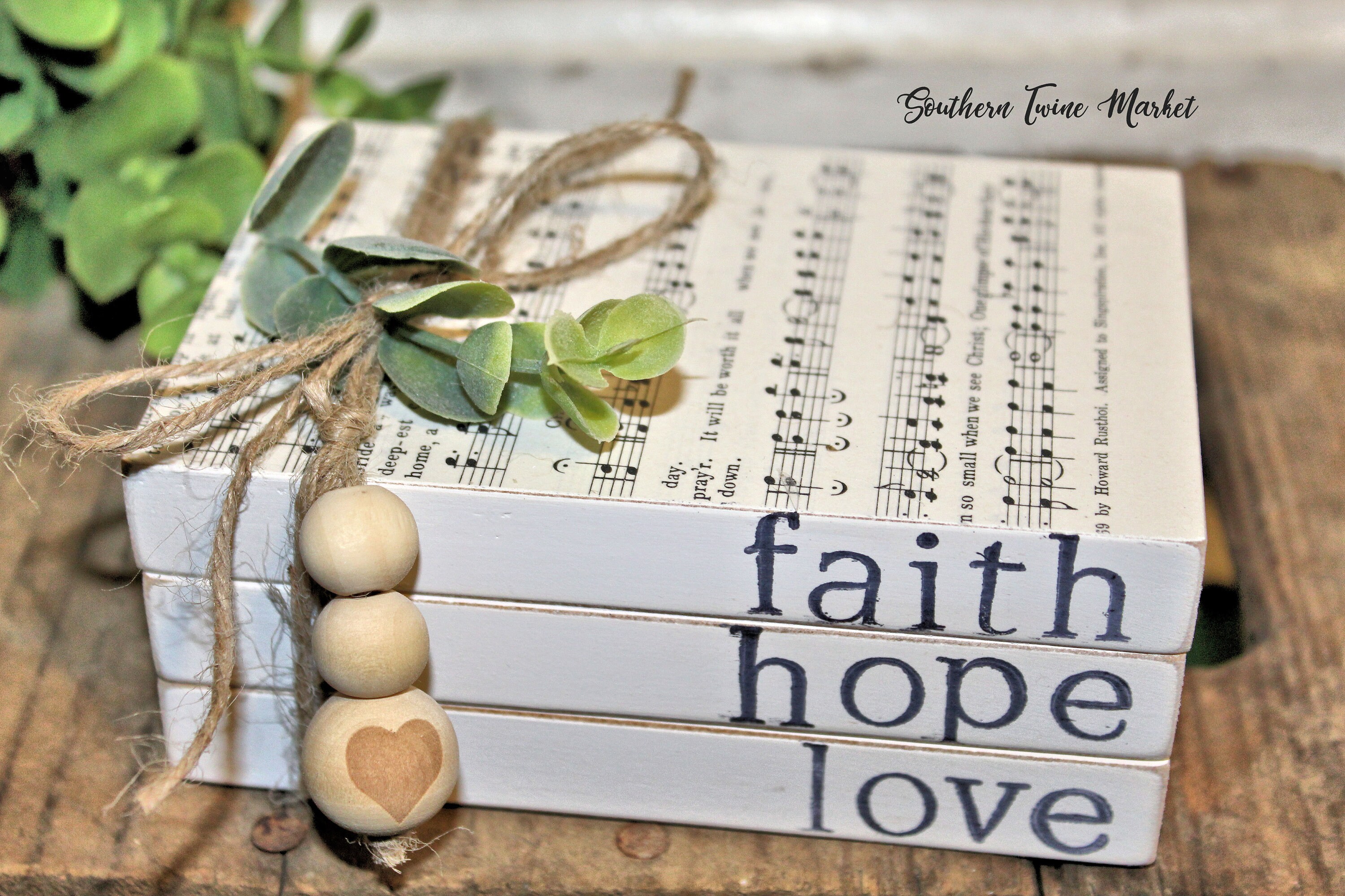 Mini Book Stack-garland Bundle Tiered Tray Decor Faith | Etsy