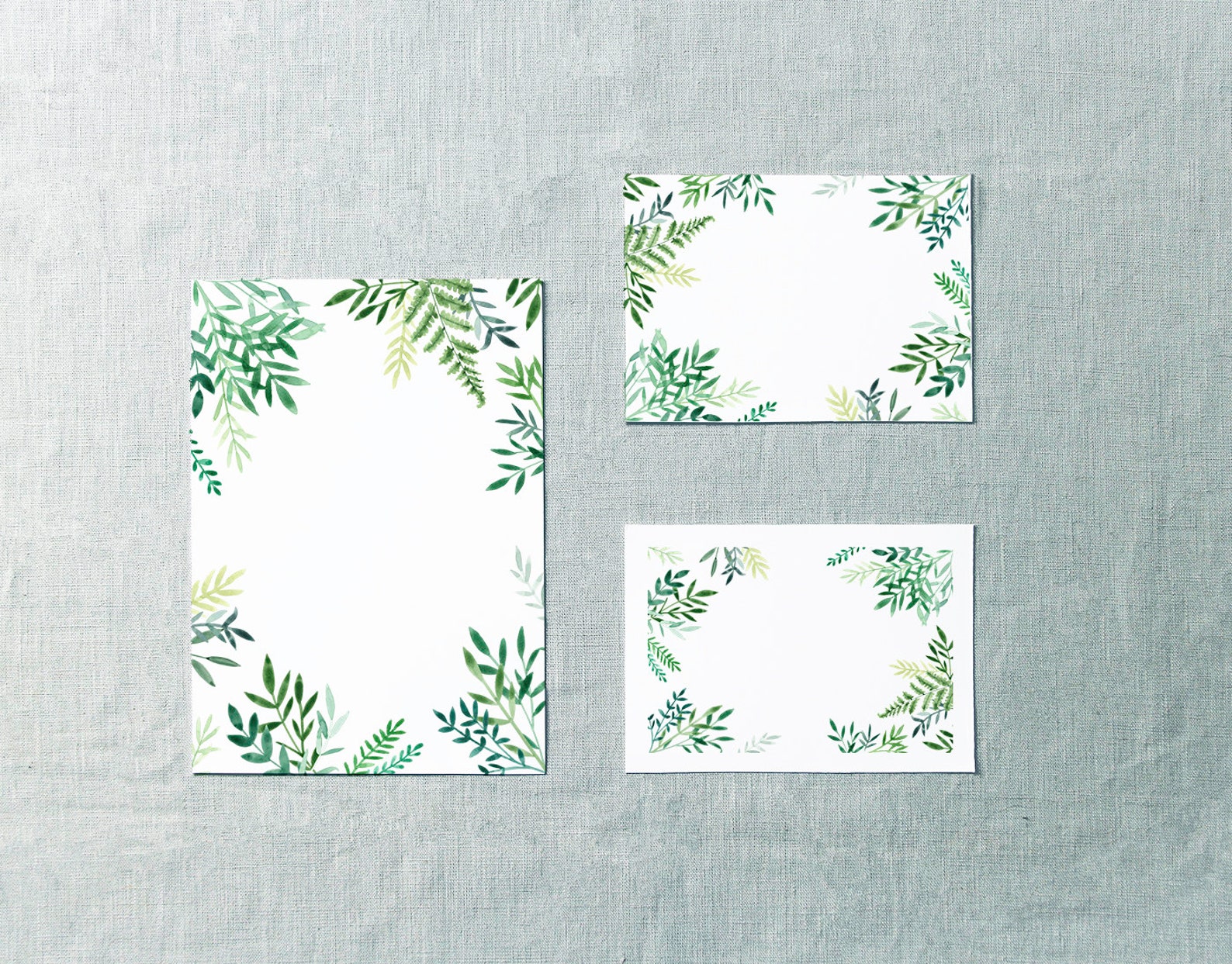 Green Leaf Border Frame Clipart Greenery Background Botanical ...