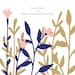 Floral Clipart Navy Blue Blush Pink Gold Vector Floral Png Svg Flowers ...