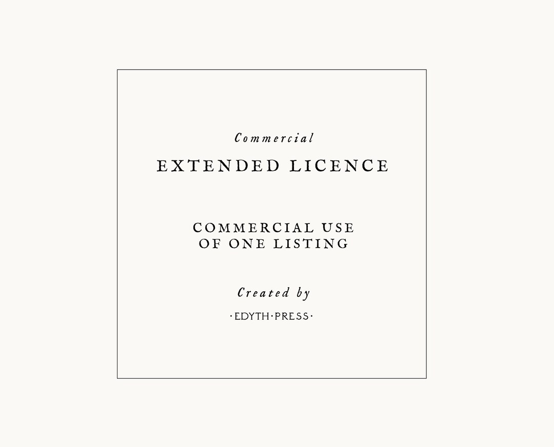 Commercial Use Extended License for 1 Clipart Listing / Commercial Use ...