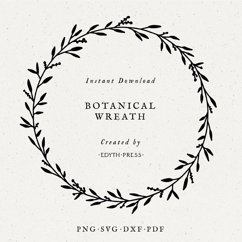 Split Wreath Svg - Etsy