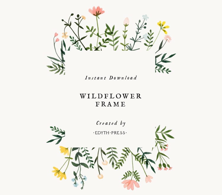 Wild Flower Borders And Frames
