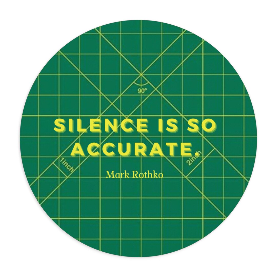Mark Rothko Quote Mouse Pad: Green Cutting Board Design - Etsy