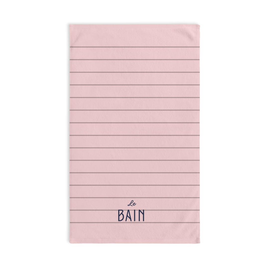 Striped Pink 'le Bain' Hand Towel, Chic French Bathroom Towel - Etsy