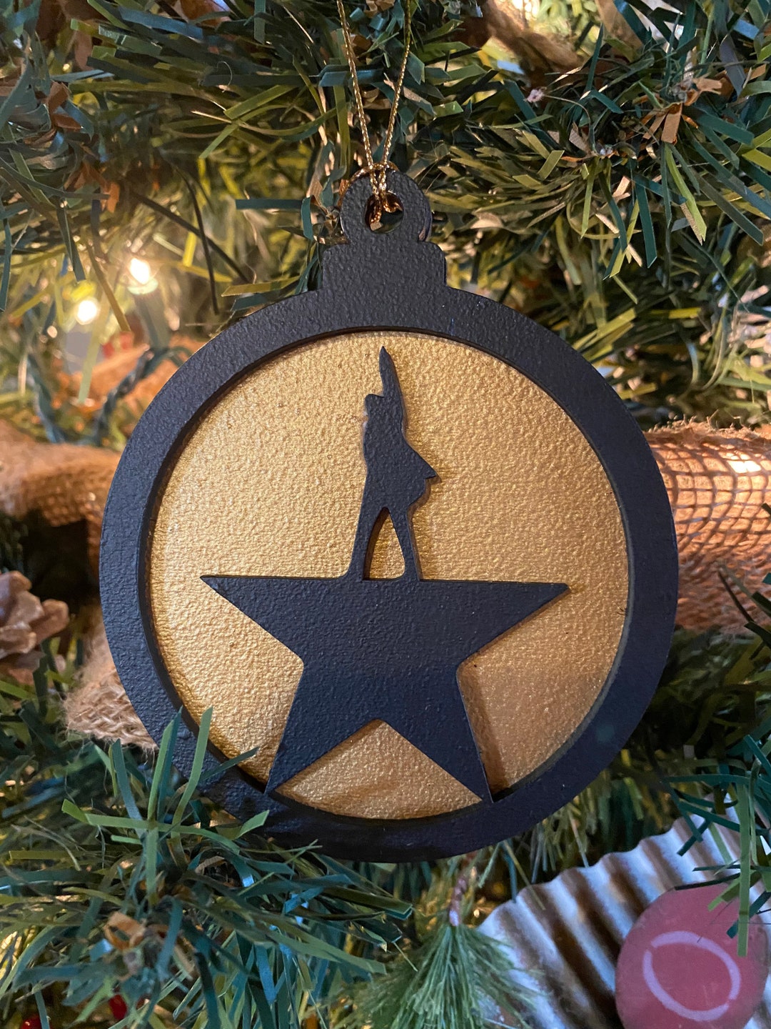 Hamilton Christmas Ornaments Schuyler Sisters Broadway Musical Handmade ...