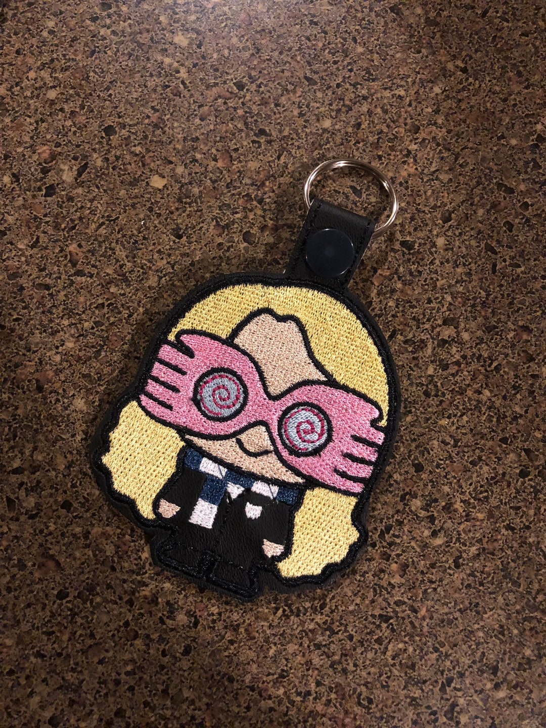 Wizard Girl Keychain Key Fob - Etsy