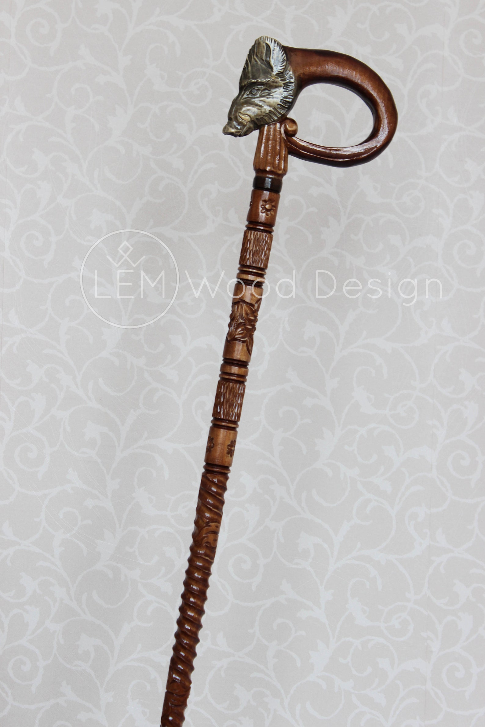Walking Stick wild Boar Wooden Cane High Quality - Etsy