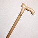 Wooden Oak Walking Cane Stable and Strong Cane With a Copper Ring is ...
