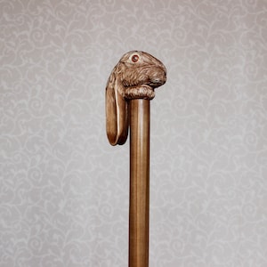 Custom Walking Stick Rabbit Head - Etsy