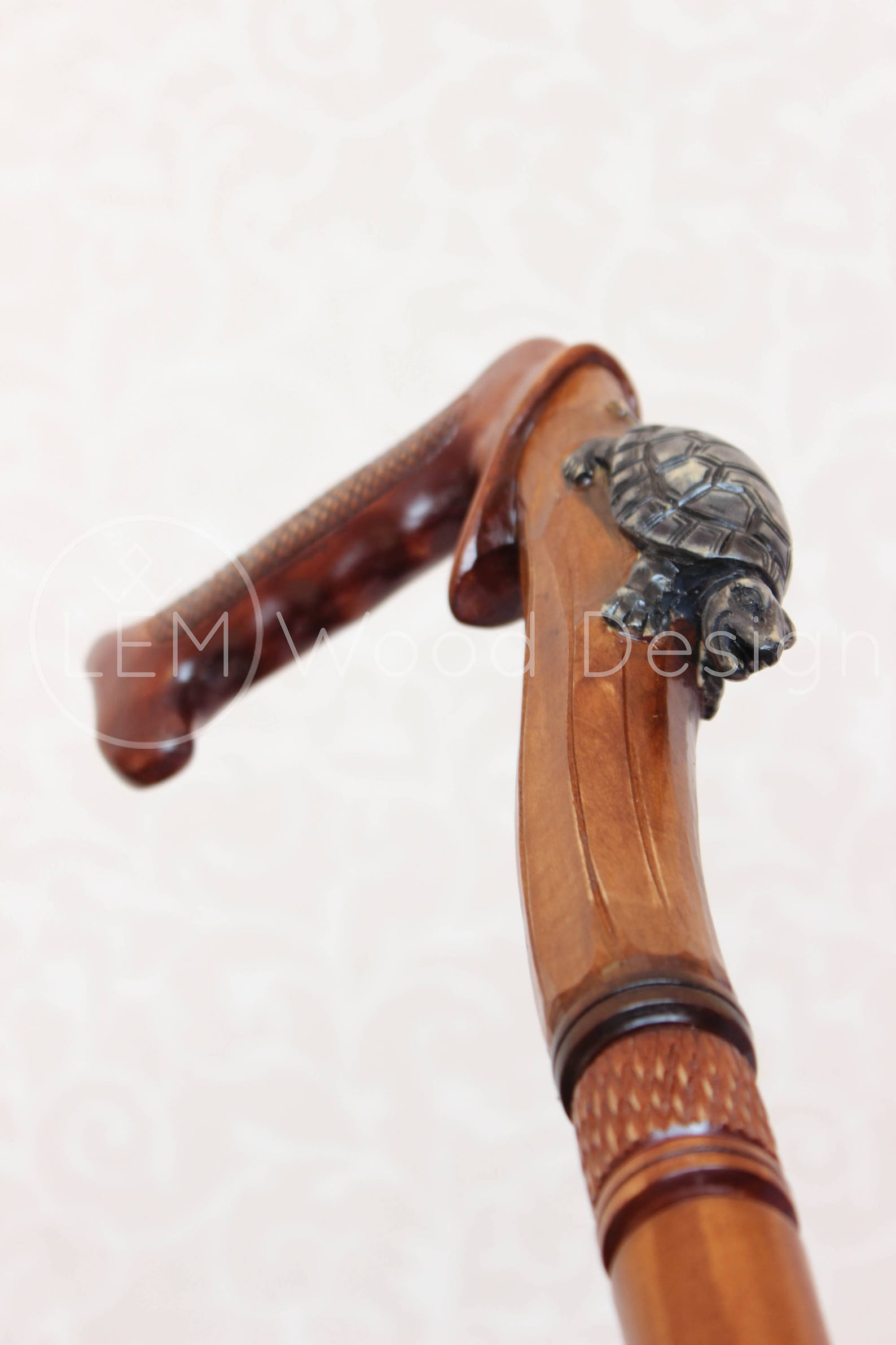 Elegant Walking Stick Turtle Wooden Carved Cane Hiking Sticks | Etsy