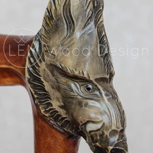 Walking Sticks Wild Boar Carved Cane Walking Sticks Canes Wooden Cane ...