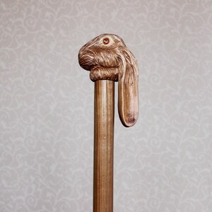 Custom Walking Stick Rabbit Head - Etsy