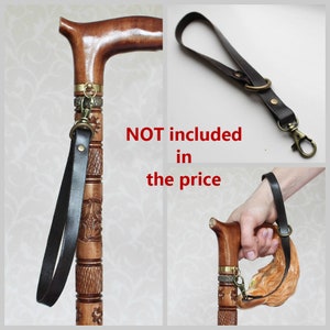 Scorpio Walking Cane: Hand Carved Zodiac Scorpion, Black Wood Hiking ...