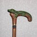 Crocodile Walking Cane Hand Carved Wooden Cane Handle With Alligator ...