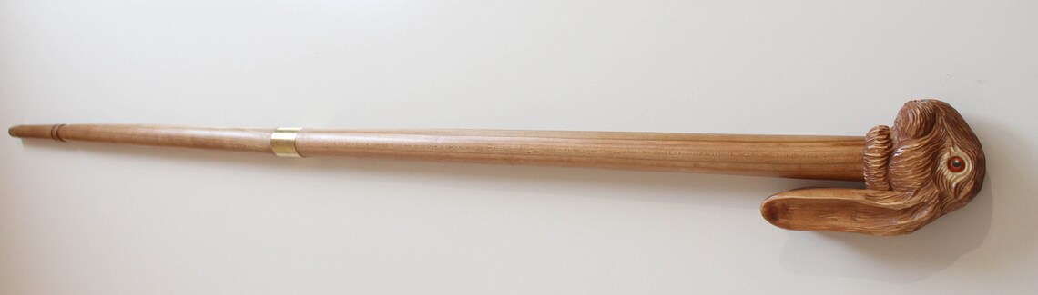Custom Walking Stick Rabbit Head - Etsy