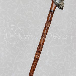 Walking Sticks Wild Boar Carved Cane Walking Sticks Canes Wooden Cane ...
