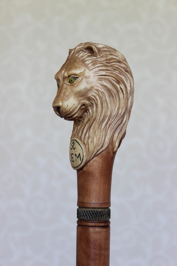Carved Wooden Staff