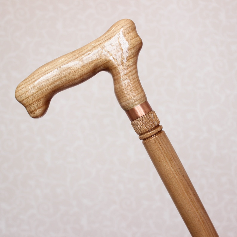 Cane of Ash Wood Stable and Strong Cane With a Copper Ring is - Etsy