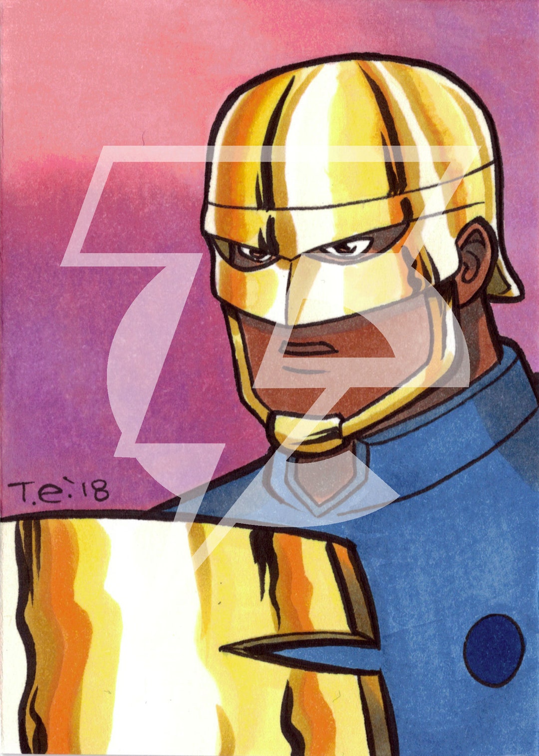 Guardian DC Comics Sketch Card One of a Kind - Etsy