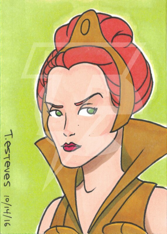 Teela Original Sketch Card | Etsy