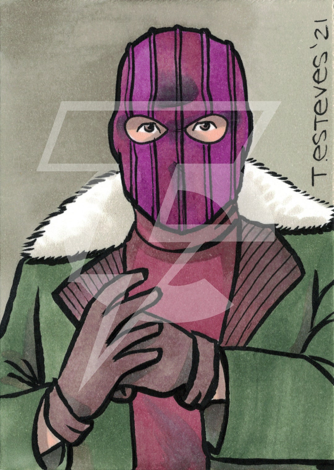 Baron Zemo MCU, Marvel Sketch Card, One of a Kind - Etsy Hong Kong