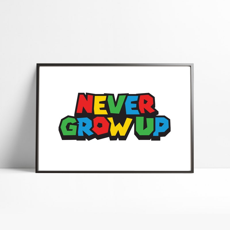 Never Grow Up - Etsy