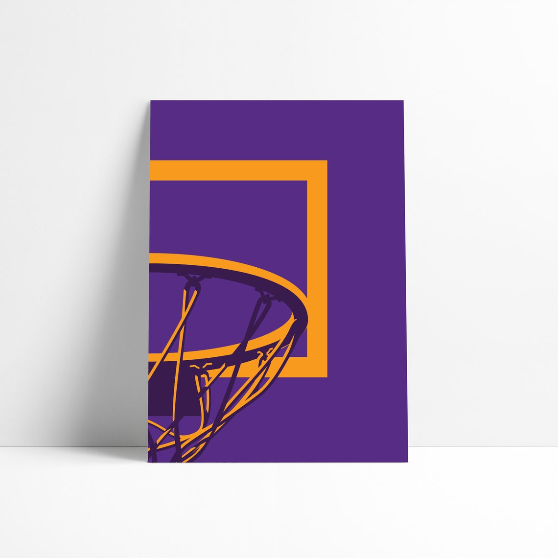 Los Angeles Lakers NBA Basketball Backboard Printable Print Wall Art ...