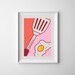 Set of 3 Grater Spatula Pyrex Jug Kitchen Pop Art Printable Print ...