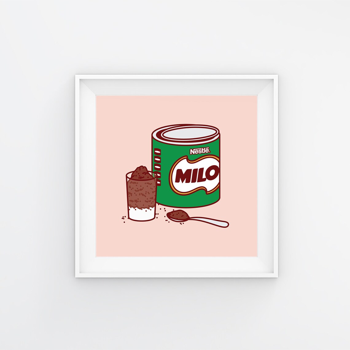 Australian Breakfast Milo Pop Art Print Poster Illustration Wall Art ...
